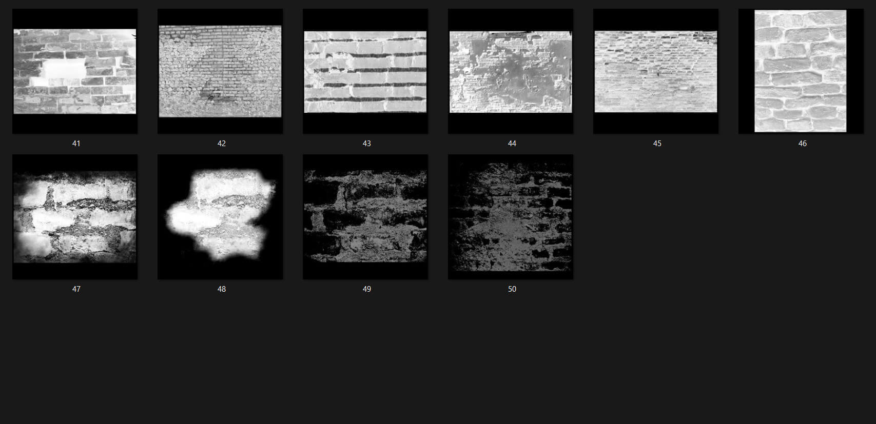 Brick 600 Alpha 4K Size Full Pack Part 1 - 3D Texture by chiraggg_02