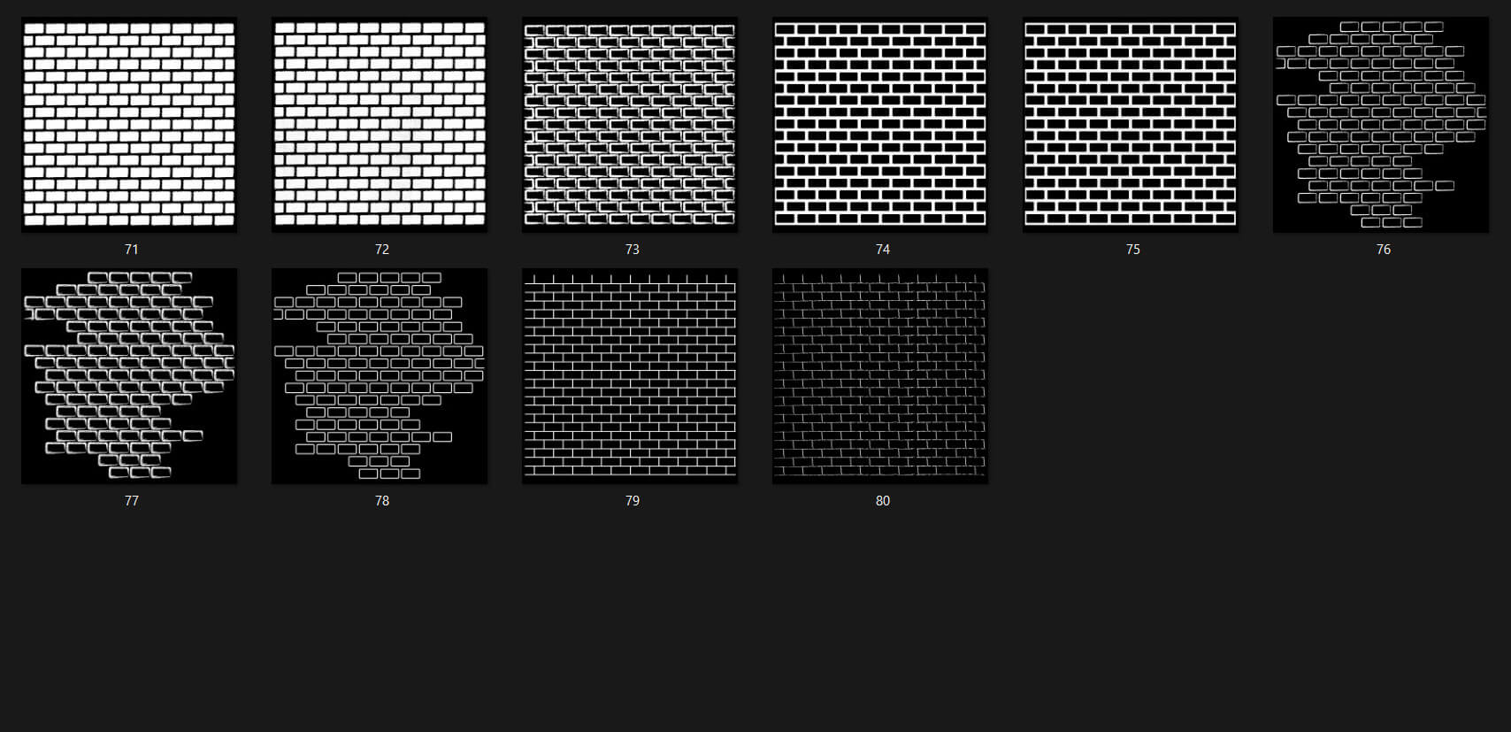 Brick 600 Alpha 4K Size Full Pack Part 1 - 3D Texture by chiraggg_02