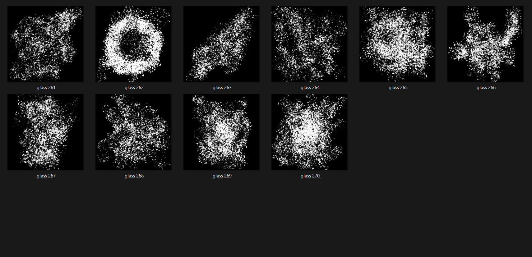 Broken Glass Displacement and Alpha Patterns PNG and JPG 2K - 3D ...