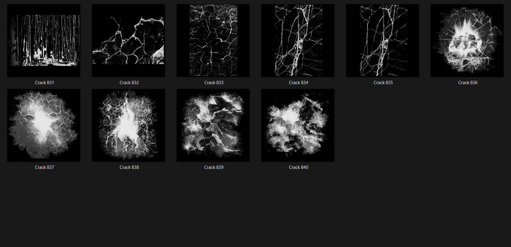 Crack 300 Alpha 2K Size Full Pack Part 9 - 3D Texture by chiraggg_02