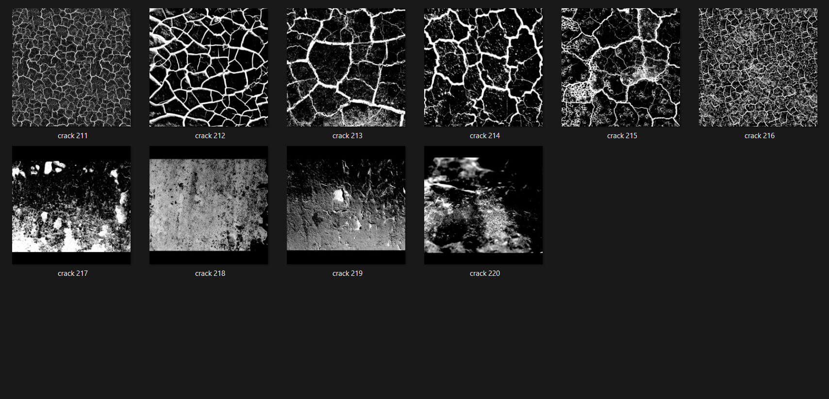 Crack 600 Alpha 2K Size Full Pack Part 3 - 3D Texture by chiraggg_02