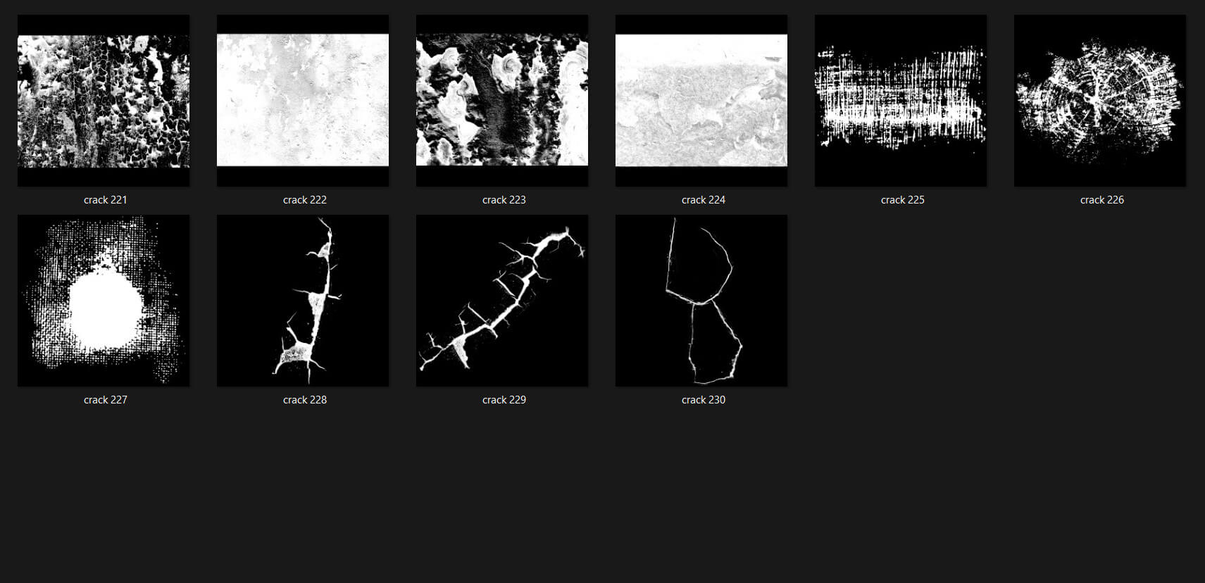 Crack 600 Alpha 2K Size Full Pack Part 3 - 3D Texture by chiraggg_02