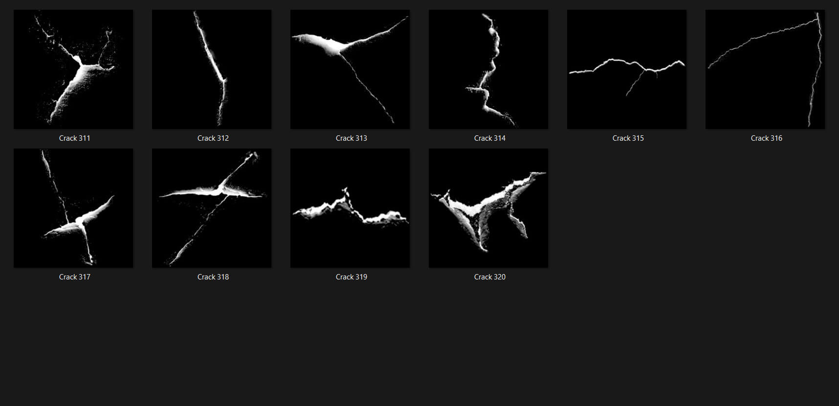 Crack 600 Alpha 2K Size Full Pack Part 4 - 3D Texture by chiraggg_02