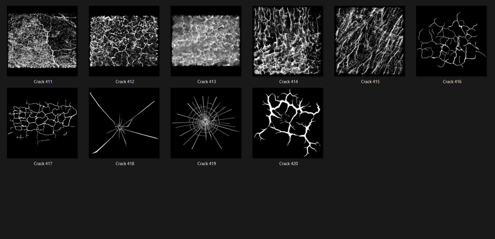 Crack 600 Alpha 2K Size Full Pack Part 5 - 3D Texture by chiraggg_02