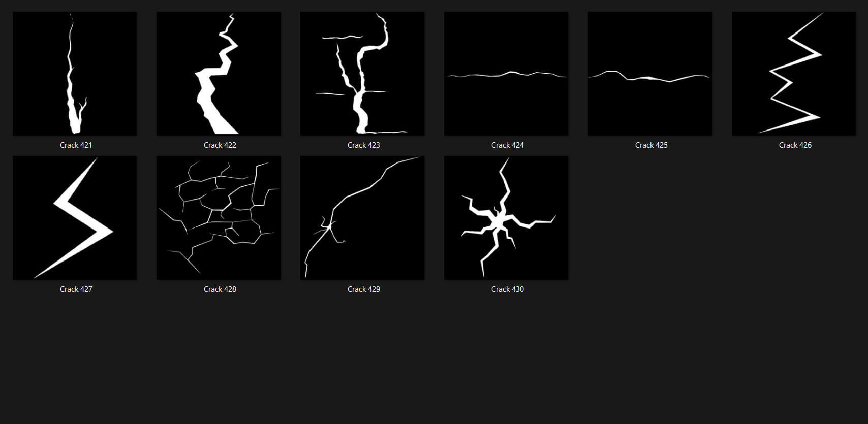 Crack 600 Alpha 2K Size Full Pack Part 5 - 3D Texture by chiraggg_02