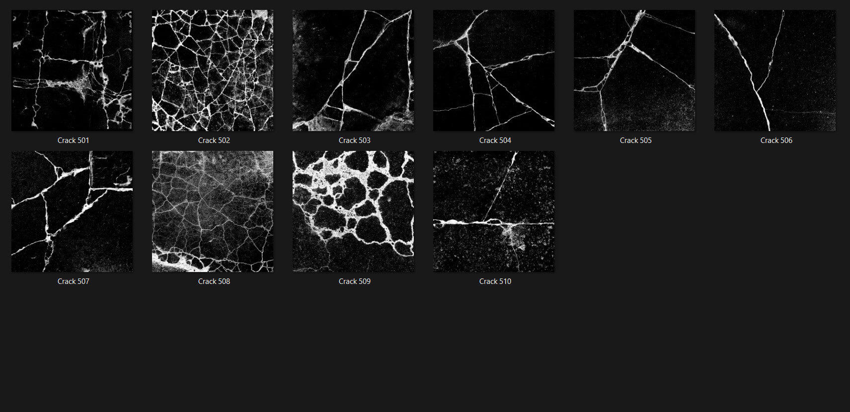 Crack 600 Alpha 2K Size Full Pack Part 6 - 3D Texture by chiraggg_02