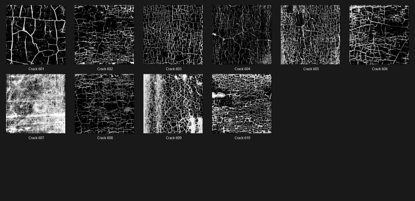 Crack 600 Alpha 2K Size Full Pack Part 7 - 3D Texture by chiraggg_02