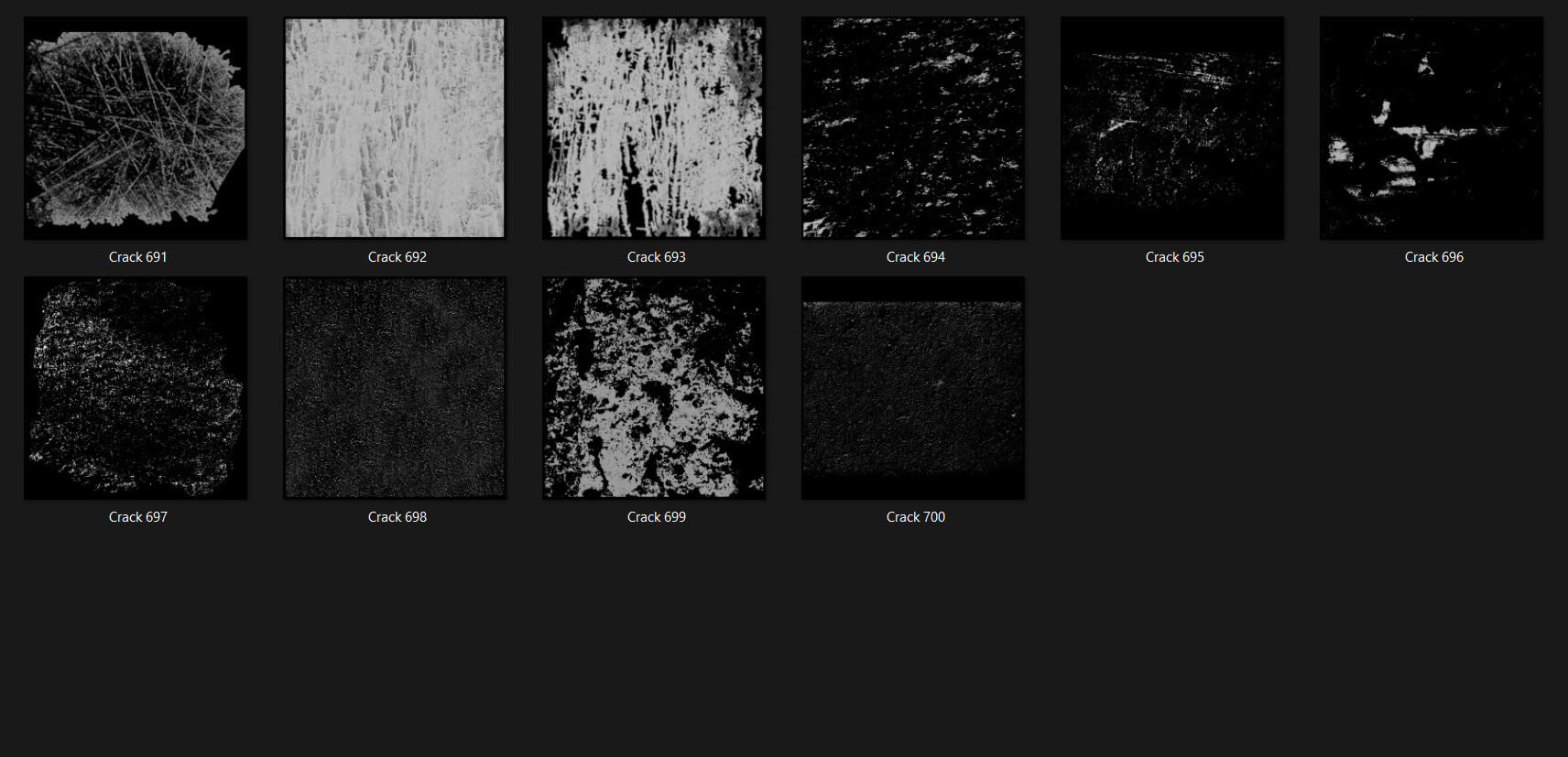 Crack 600 Alpha 2K Size Full Pack Part 7 - 3D Texture by chiraggg_02