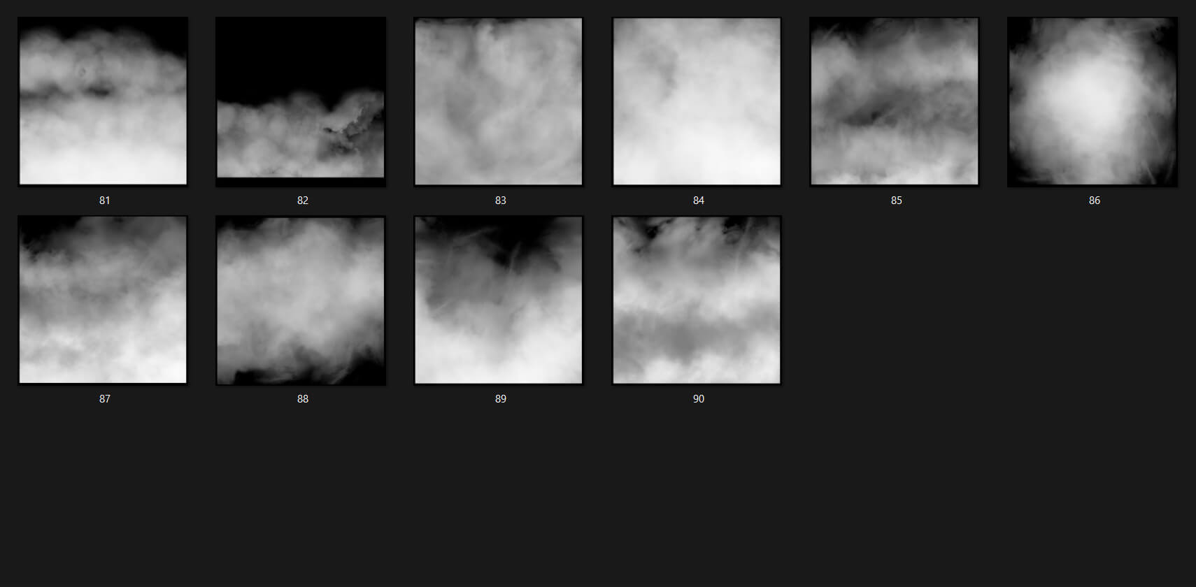 Fog Alpha Patterns 4K Size - 3D Texture by chiraggg_02