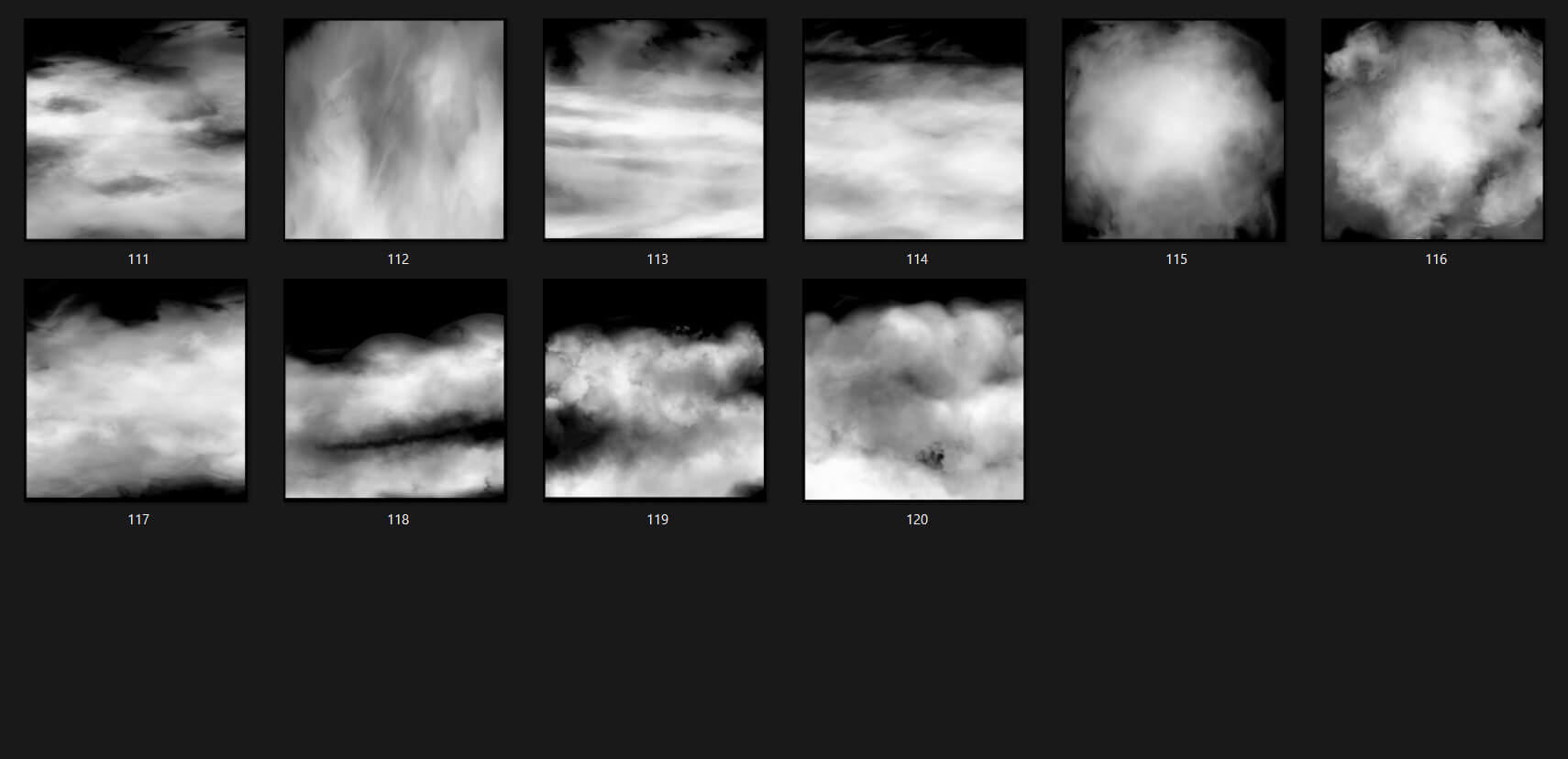 Fog Alpha Patterns 4K Size - 3D Texture by chiraggg_02