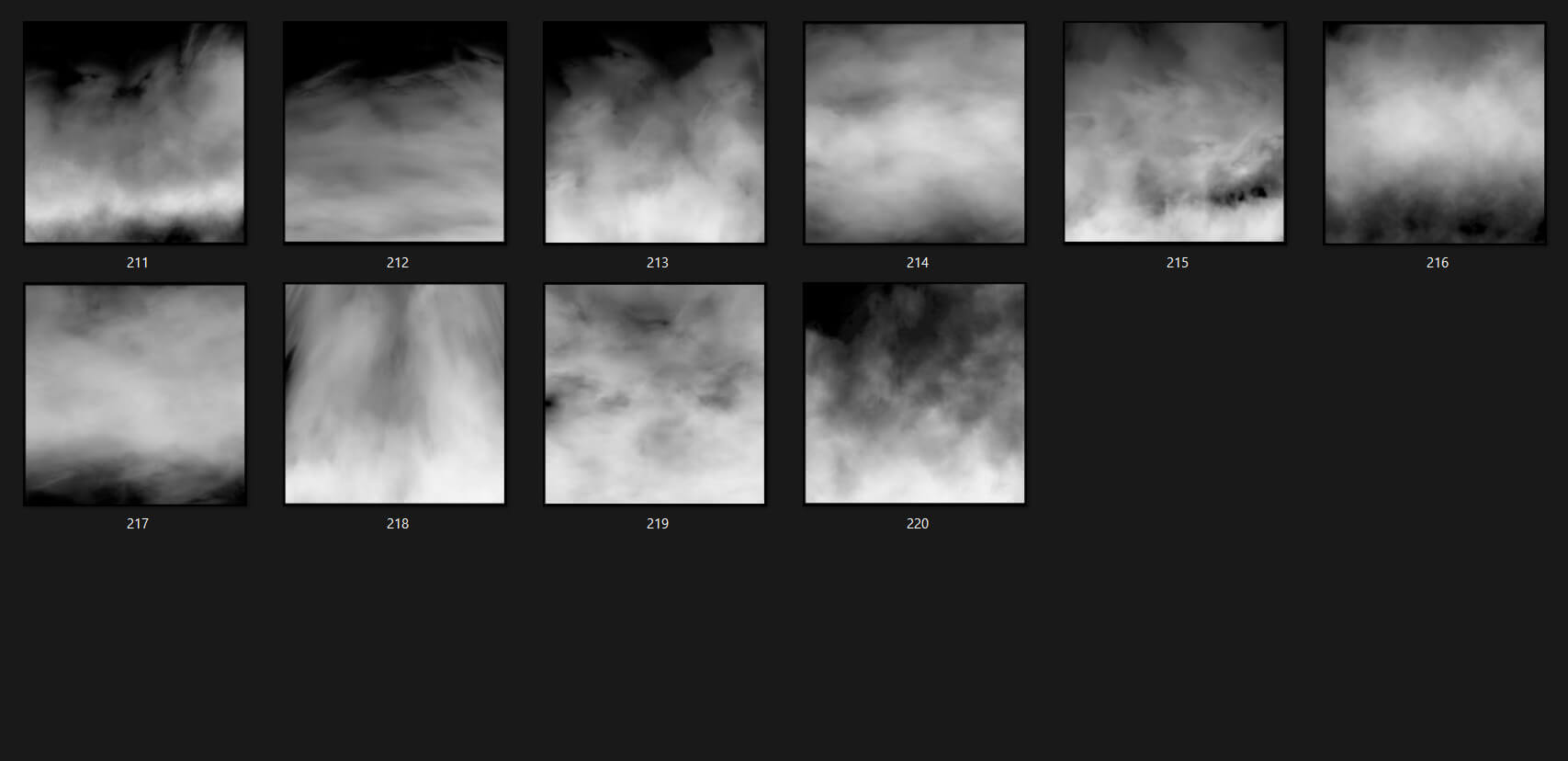 Fog Alpha Patterns 4K Size - 3D Texture by chiraggg_02