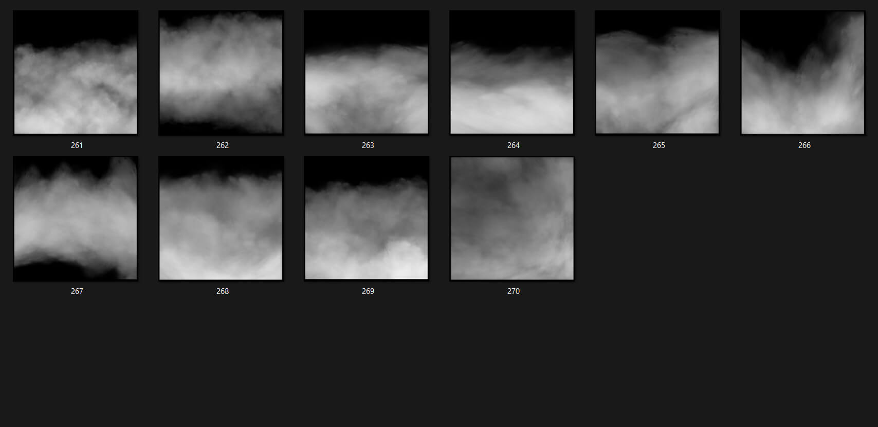 Fog Alpha Patterns 4K Size - 3D Texture by chiraggg_02