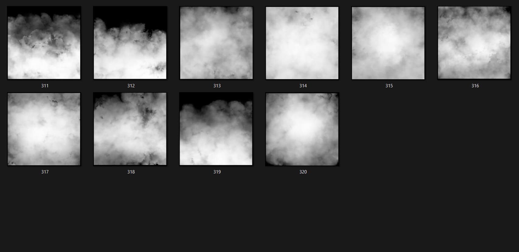 Fog Alpha Patterns 4K Size - 3D Texture by chiraggg_02