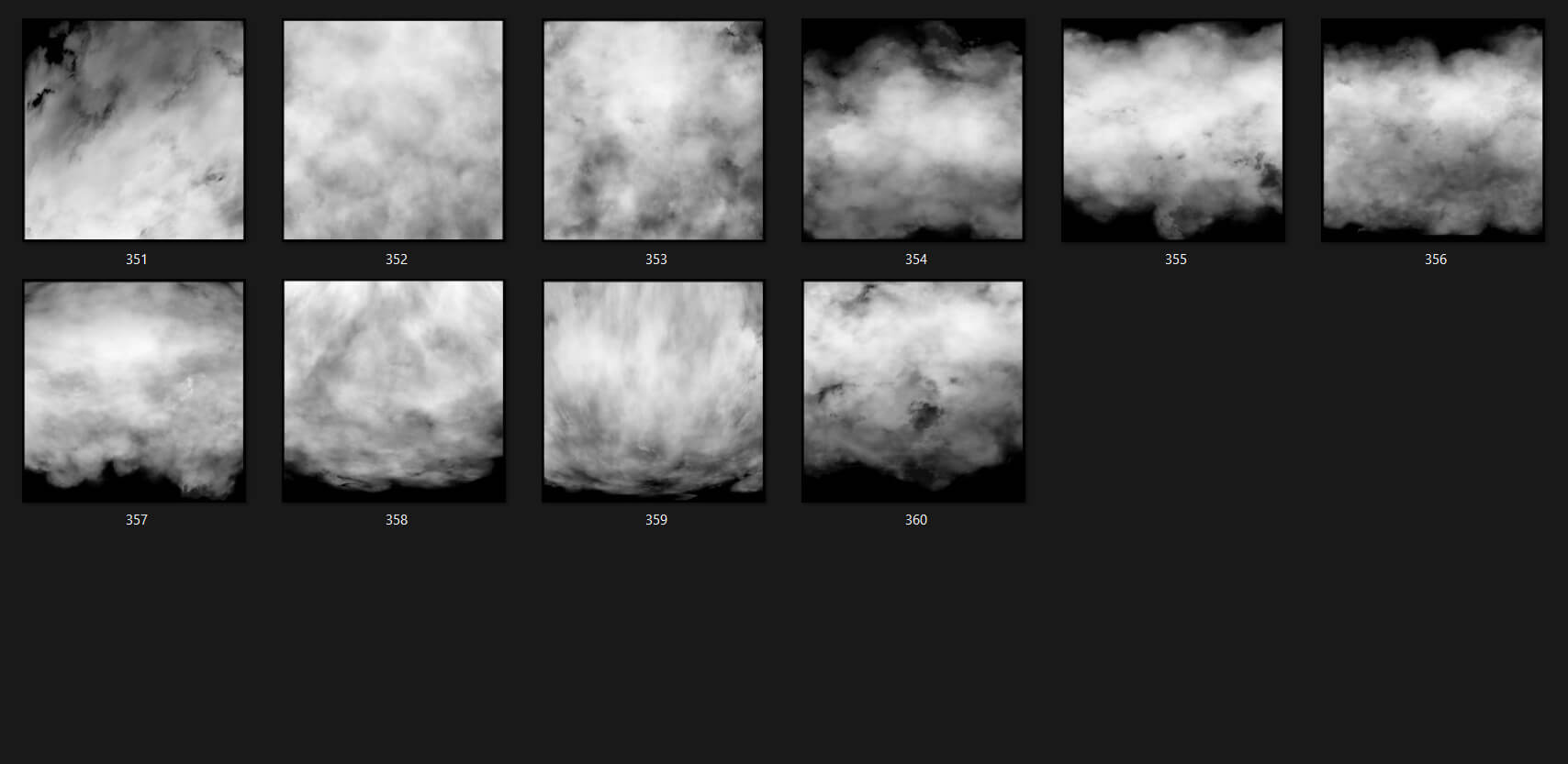 Fog Alpha Patterns 4K Size - 3D Texture by chiraggg_02