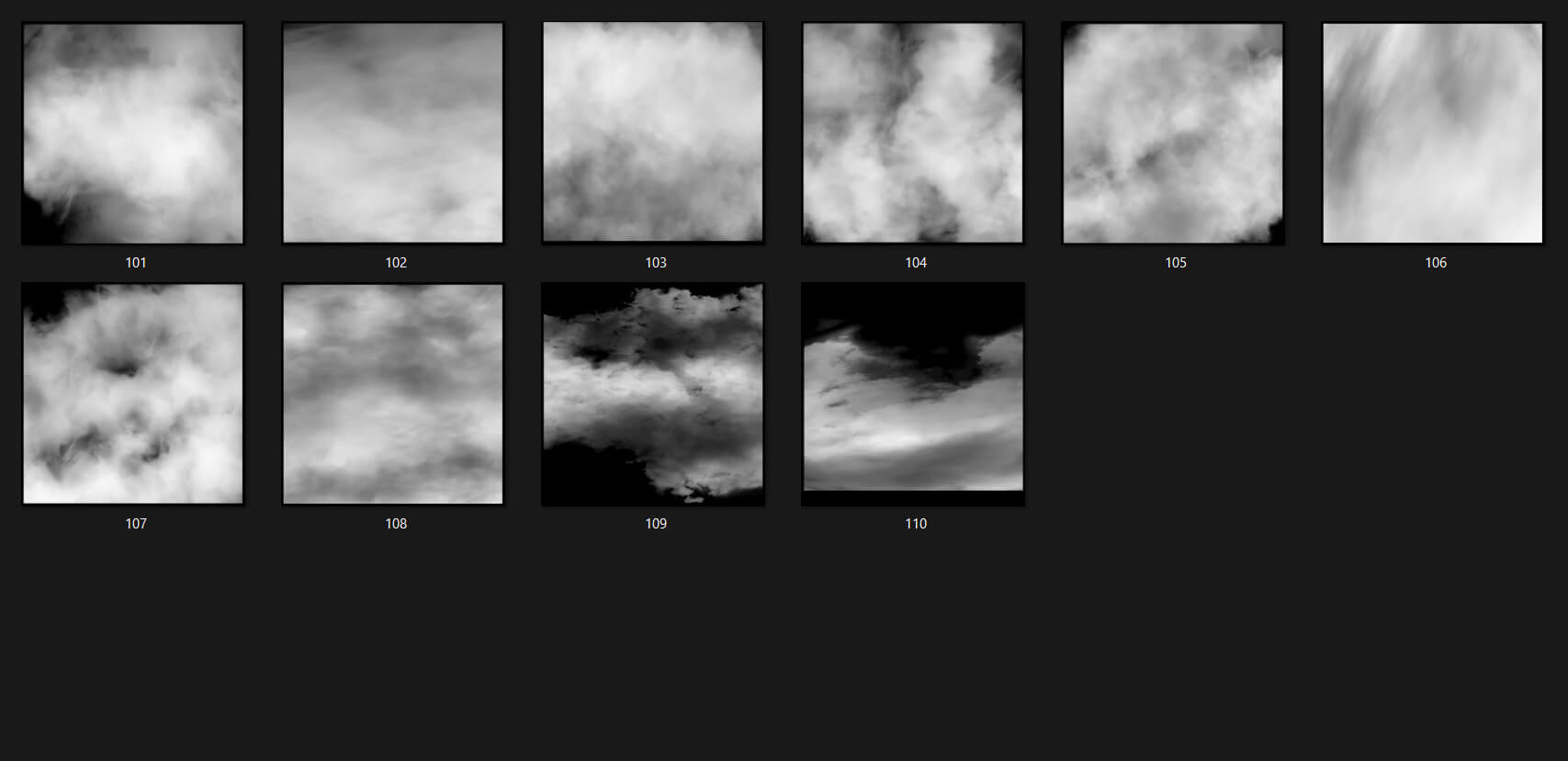 Fog 600 Alpha 4K Size Full Pack Part 2 - 3D Texture by chiraggg_02