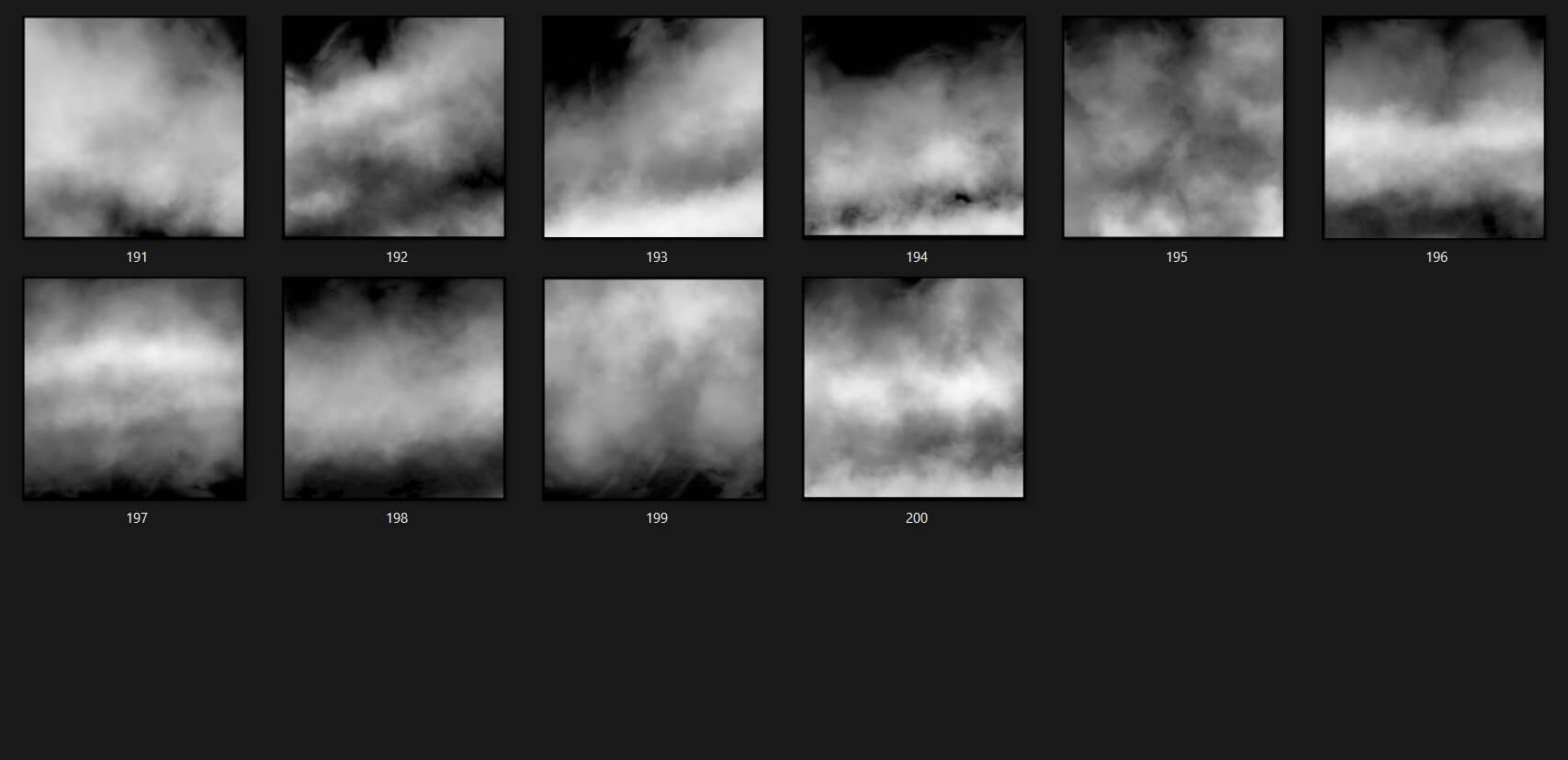 Fog 600 Alpha 4K Size Full Pack Part 2 - 3D Texture by chiraggg_02