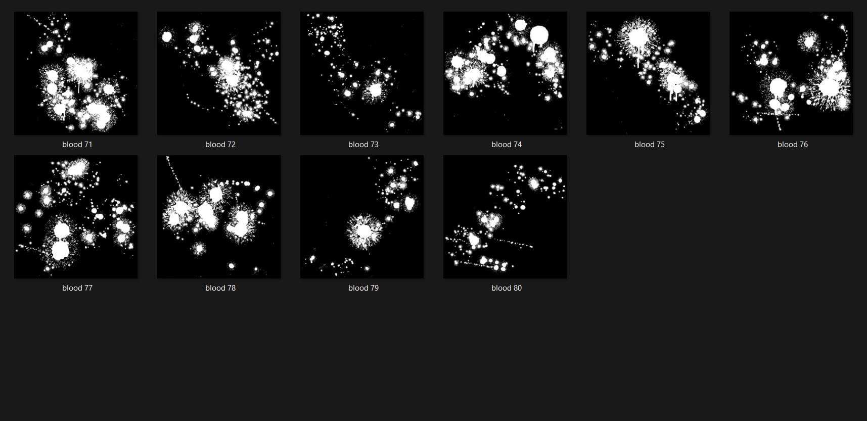 Blood Displacement And Alpha Patterns PNG And JPG 2K Size - 3D Texture ...