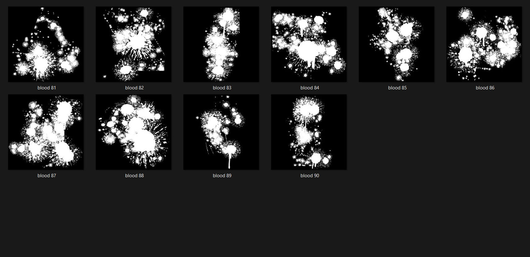 Blood Displacement And Alpha Patterns PNG And JPG 2K Size - 3D Texture ...