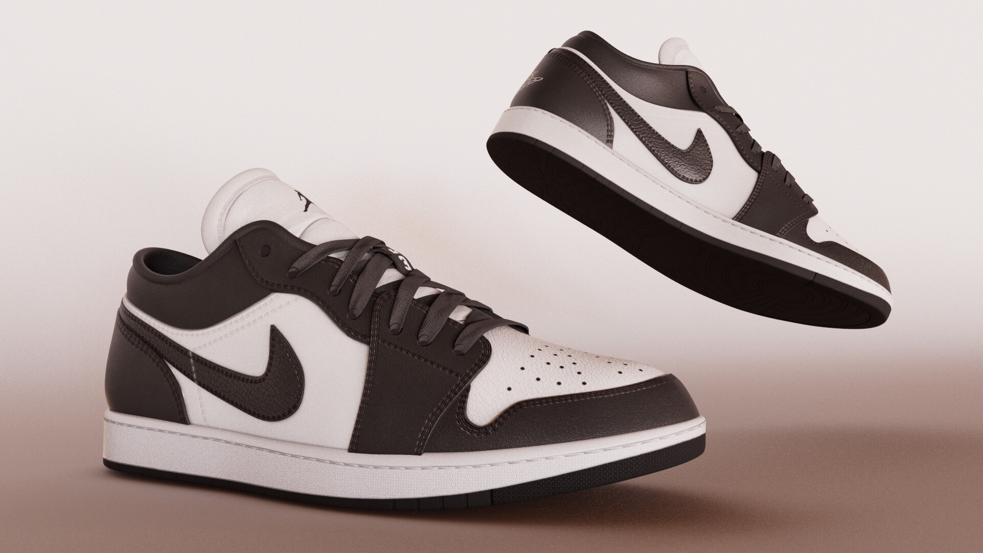 3D Model Nike Jordan Low Panda by chitam
