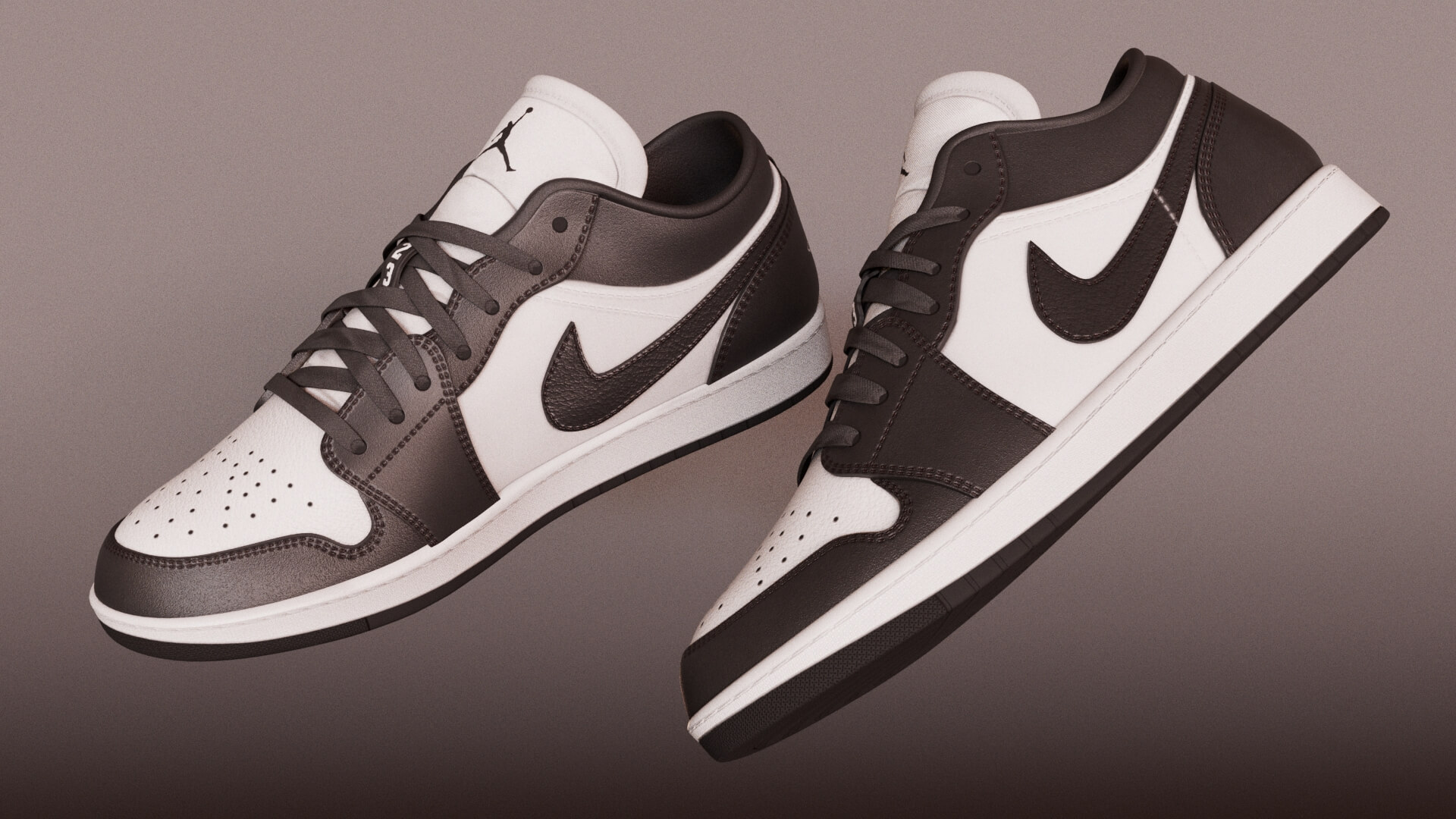 3D Model Nike Jordan Low Panda by chitam