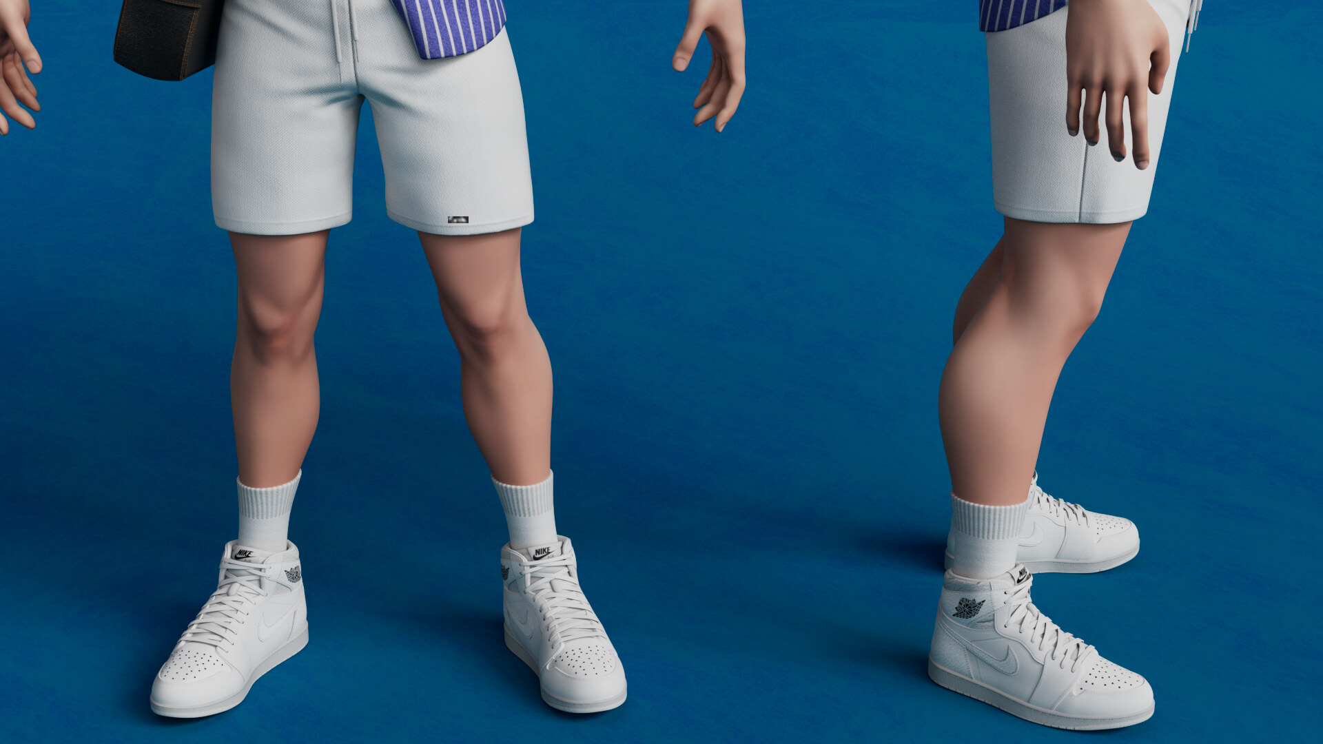 Chibi Boy with Shirt Shorts Sneaker Style Street Fashion - 3D Model by ...