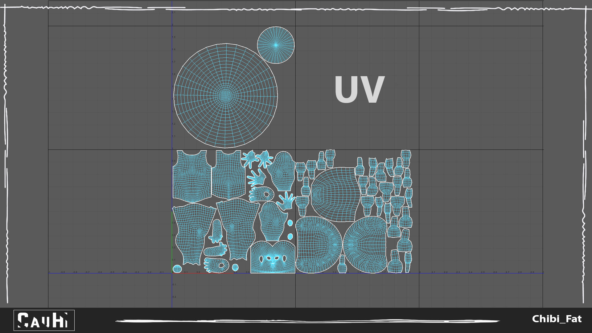 Chibi Fat Sumo Low Poly 3D Model by chitam