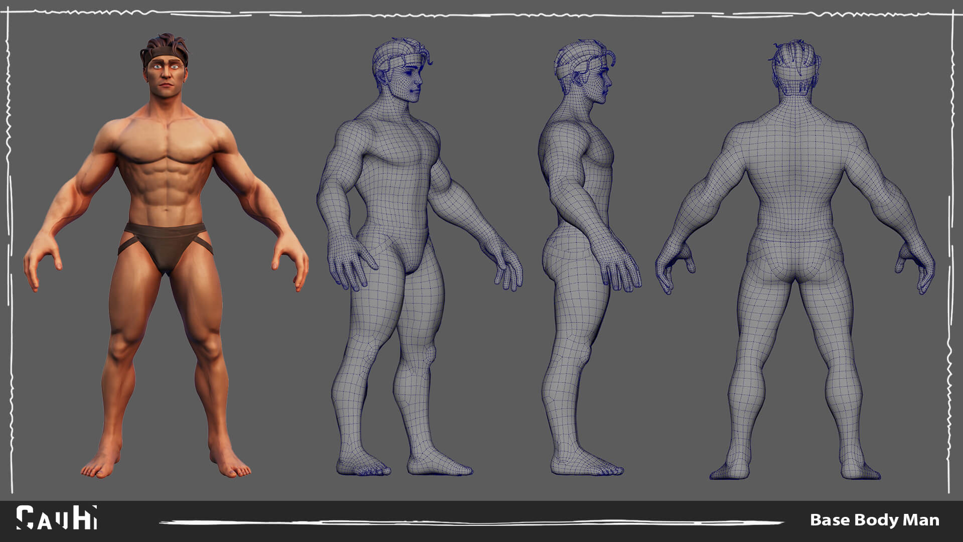 Stylized Basemesh Male Free 3d Model By Chitam