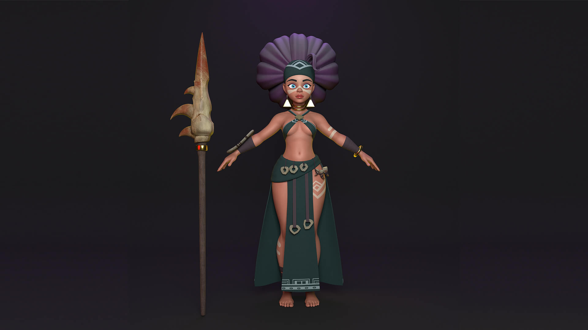 PBR Model Character Native by chitam