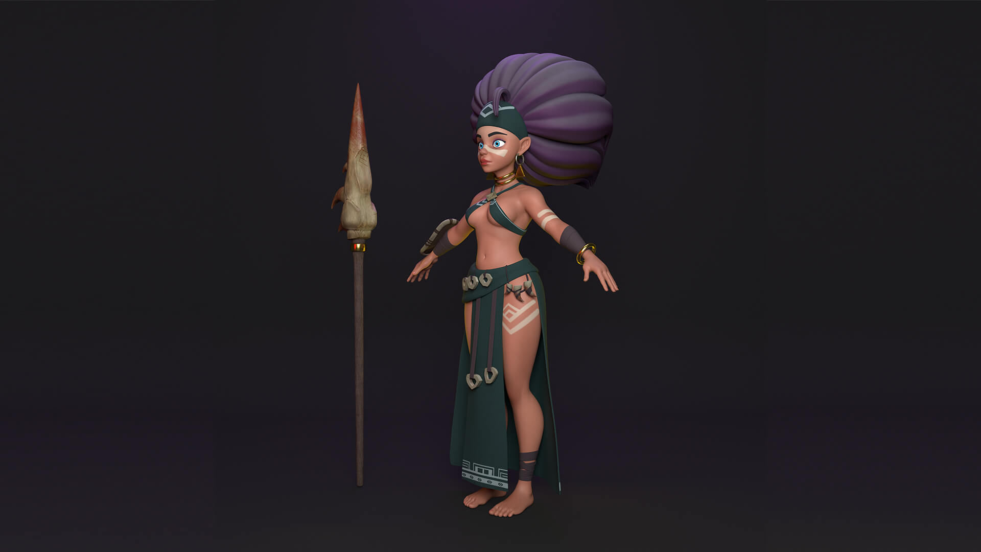PBR Model Character Native by chitam