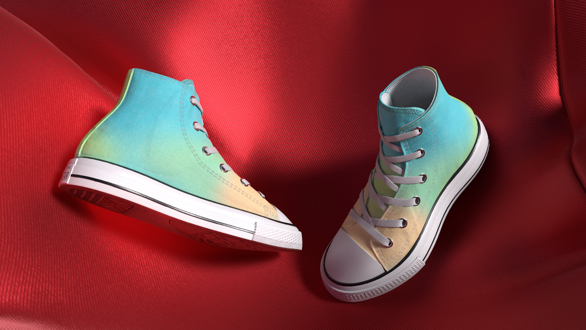 Girl's Converse Shoes - Pink 3D Model by chitam