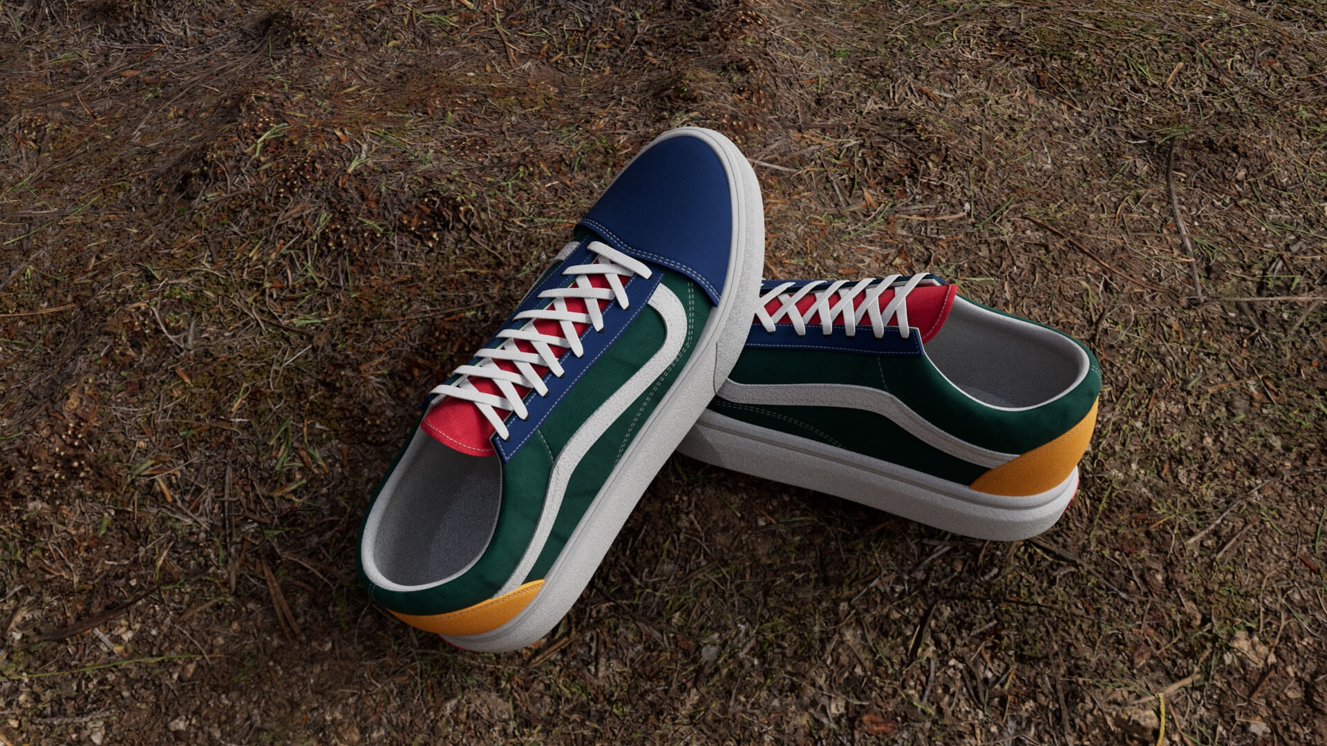Shoes Yachtclub Vans Low Poly 3D Model by chitam