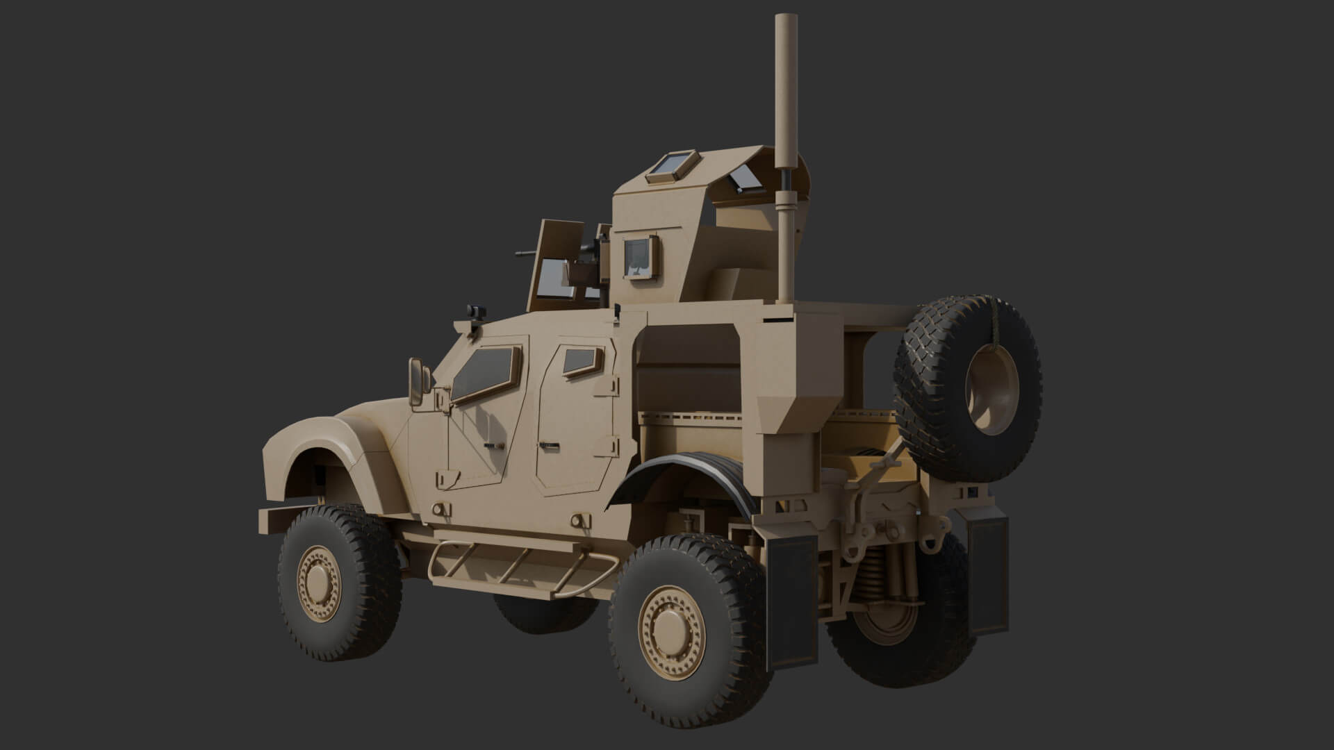 Oshkosh M-ATV 3D Model by chotak_n