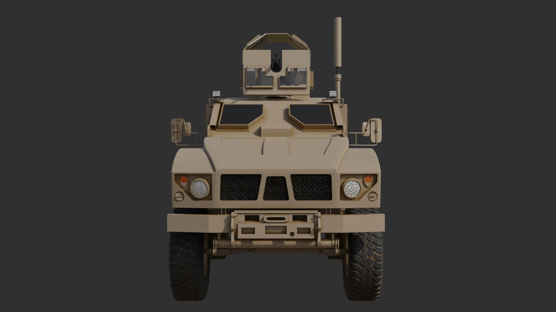 Oshkosh M-ATV 3D Model by chotak_n
