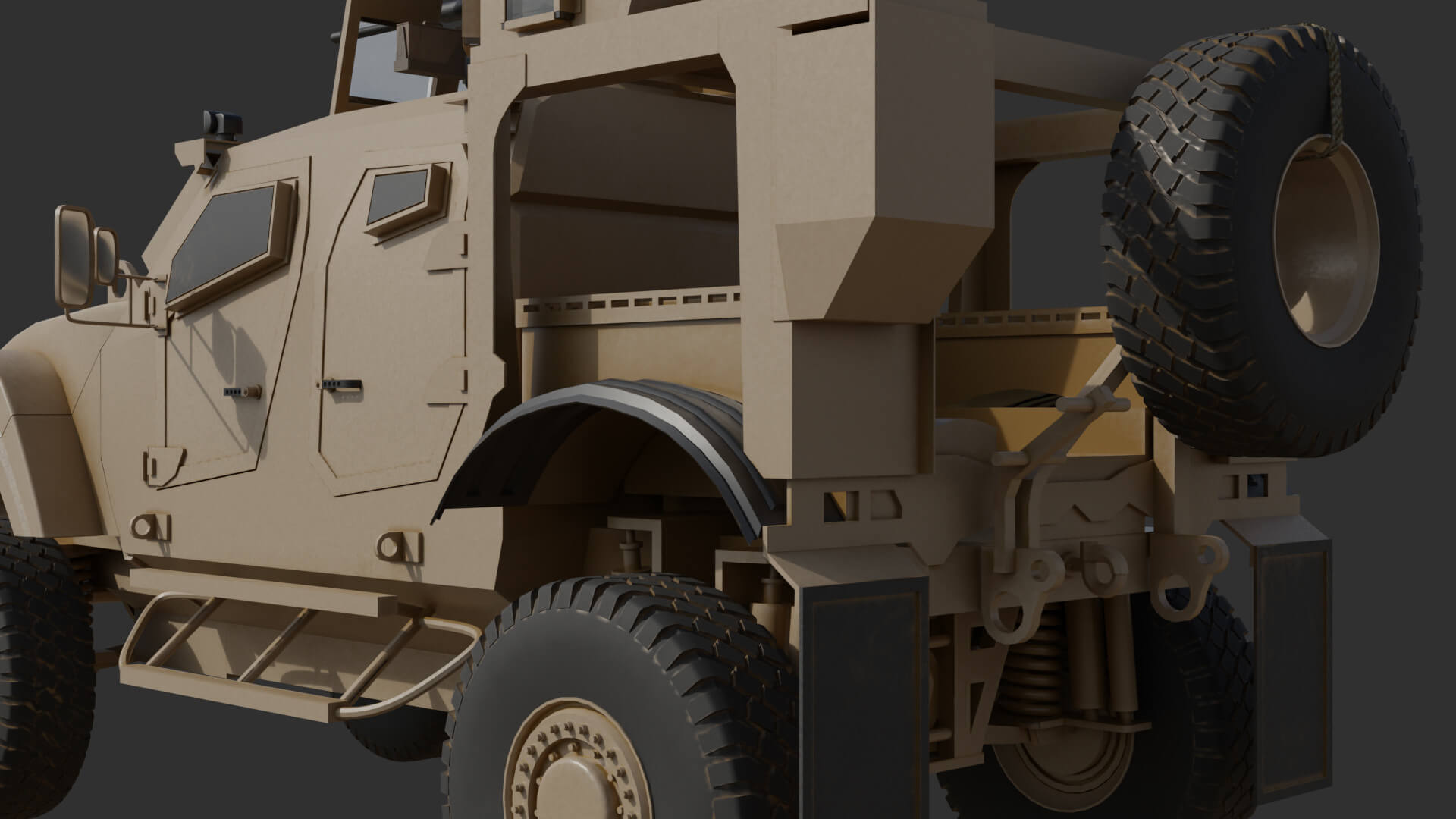 Oshkosh M-ATV 3D Model by chotak_n