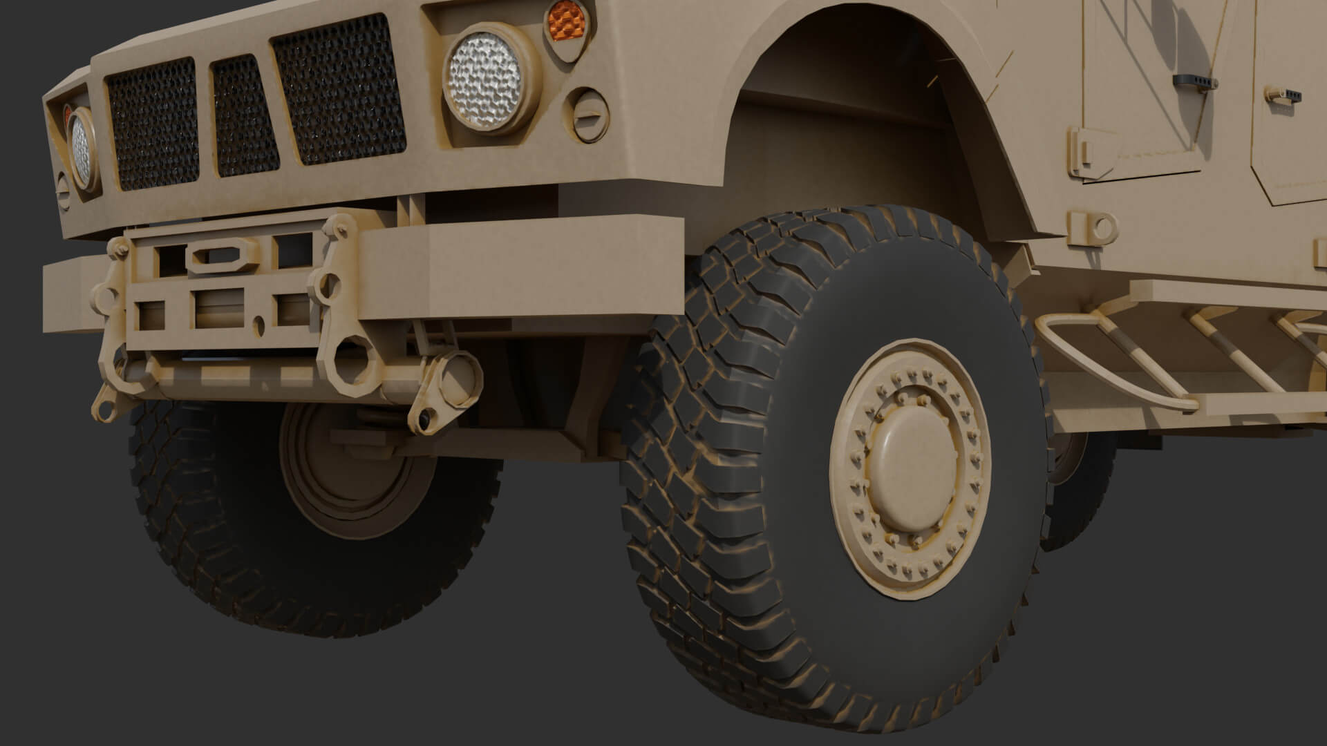 Oshkosh M-ATV 3D Model by chotak_n