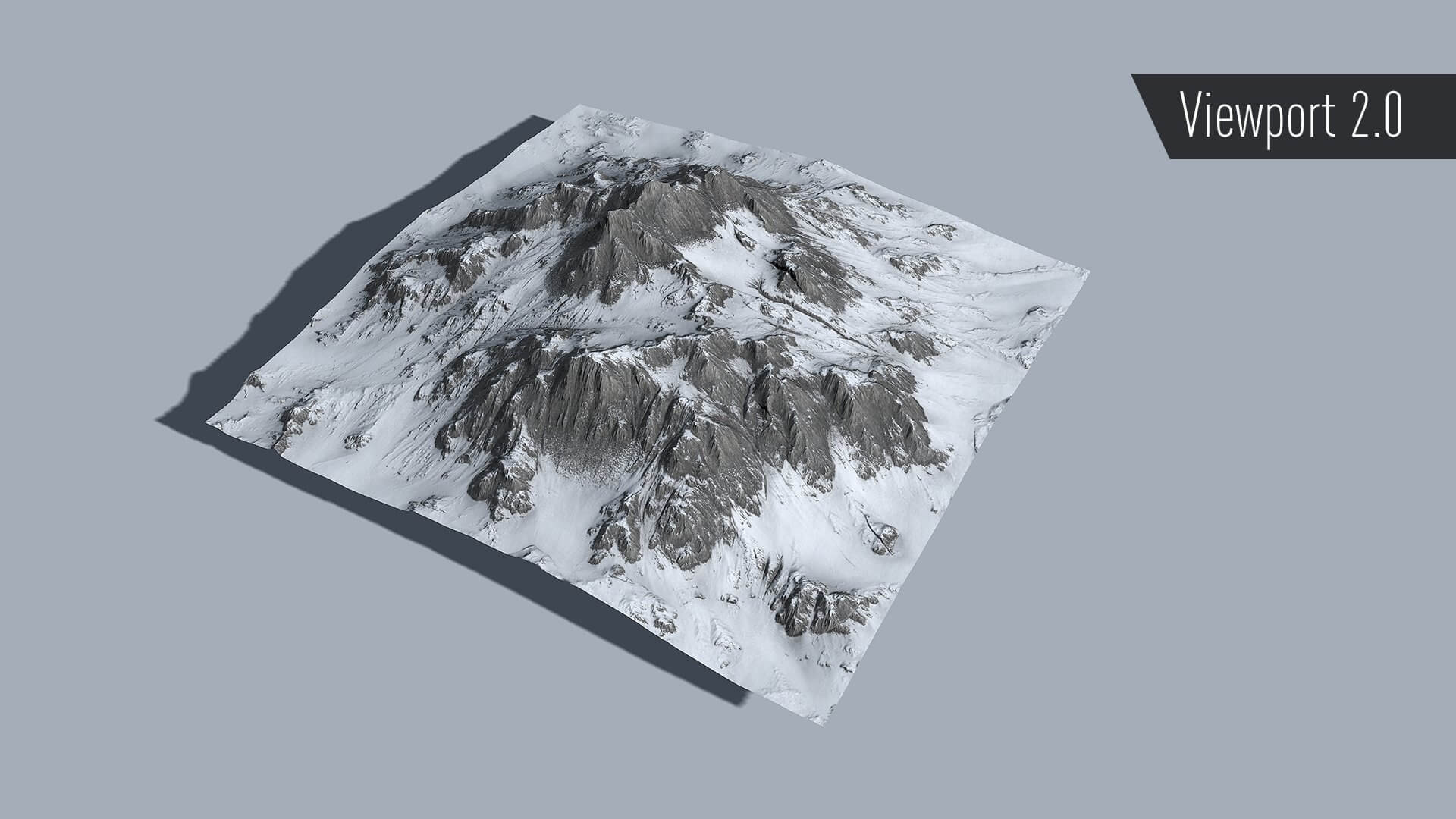 Mountain with Summer and Winter Textures - 3D Model by ChrisCGmatum