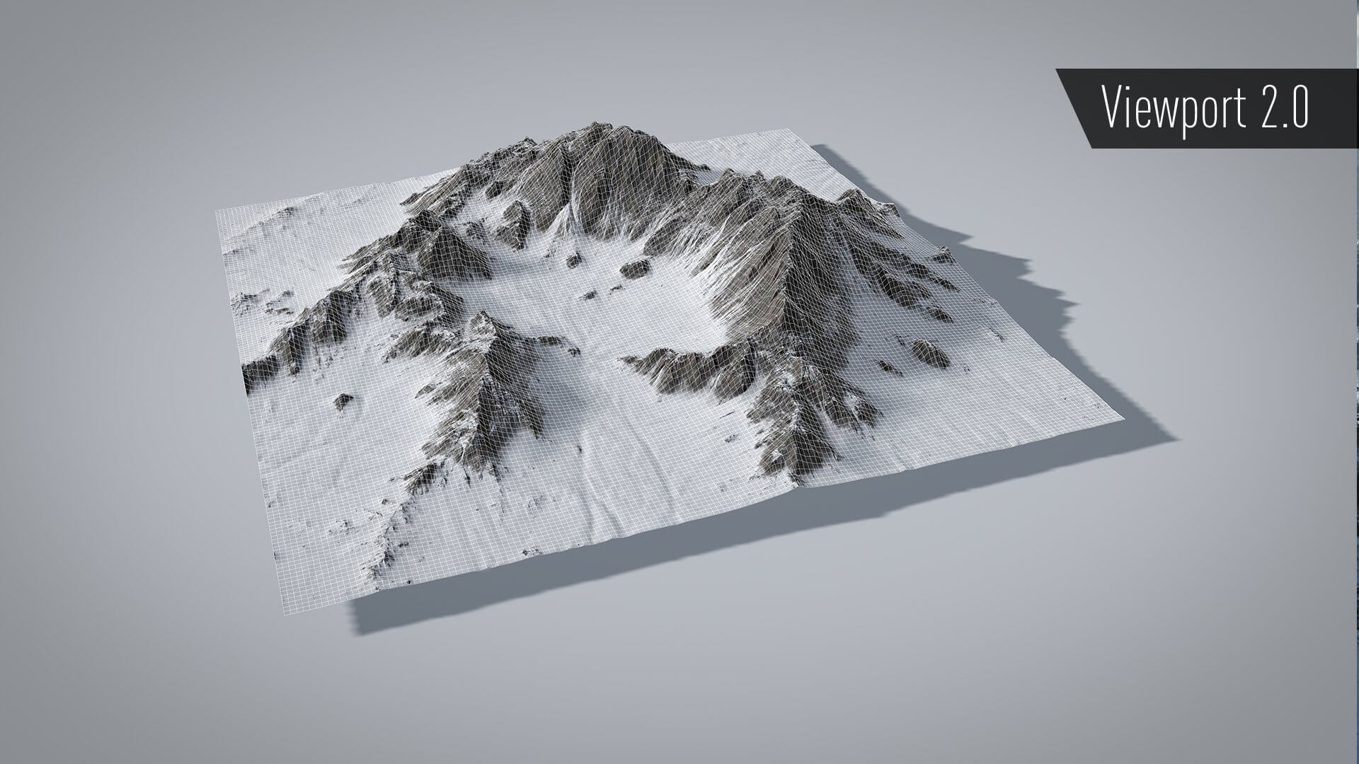 Snowy Mountain - 3D Model by ChrisCGmatum