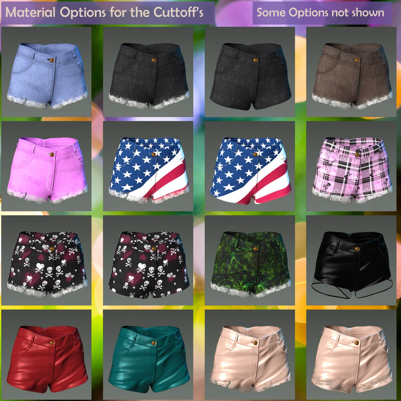 Cee Cee Basics 01 - dForce Cropped Tank and Cutoffs for G8F Daz Content by chriscox