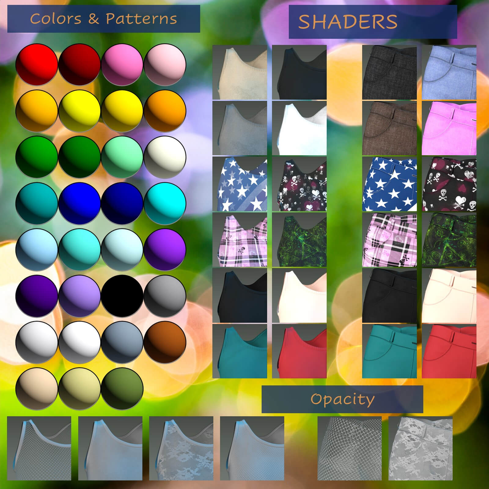 Cee Cee Basics 01 - dForce Cropped Tank and Cutoffs for G8F Daz Content by chriscox