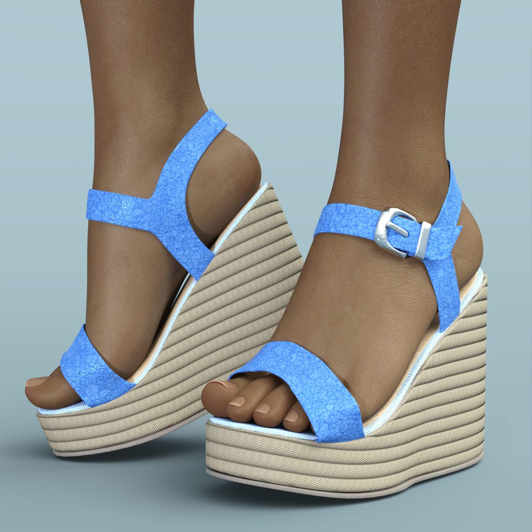 Wedge Sandals for G8F - Daz Content by chriscox