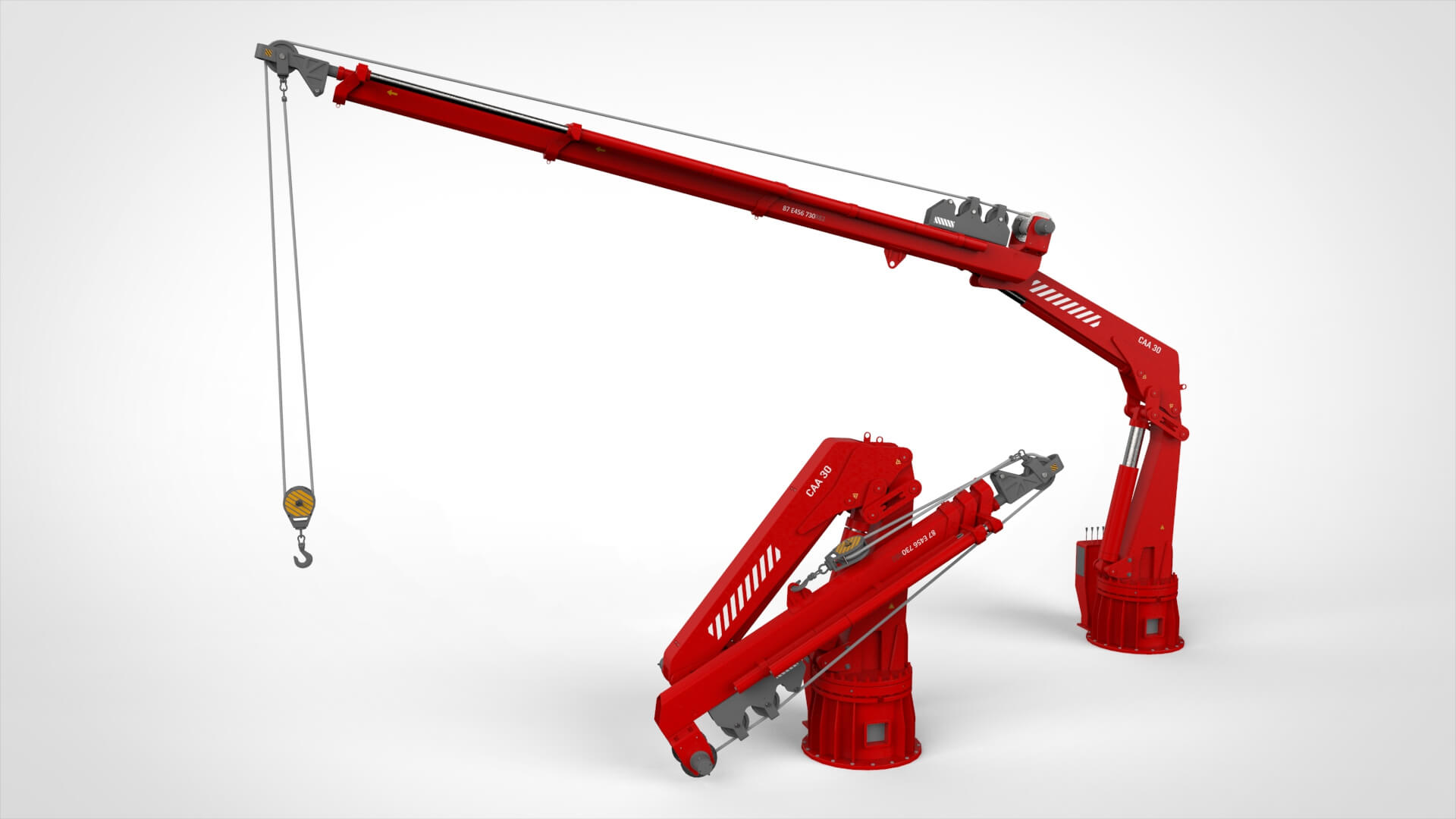4-Ton Manipulator Crane With Articulated Boom 3D Model by Chtazi