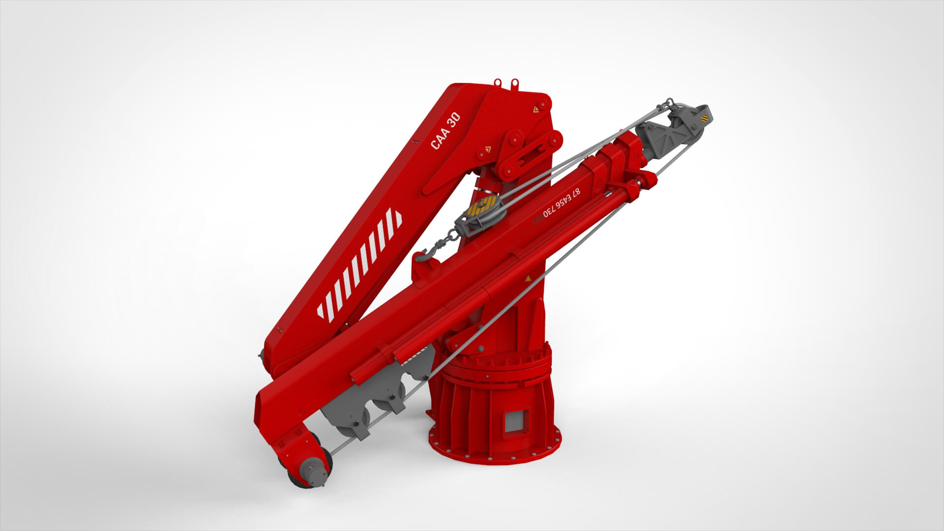 4-Ton Manipulator Crane With Articulated Boom 3D Model by Chtazi