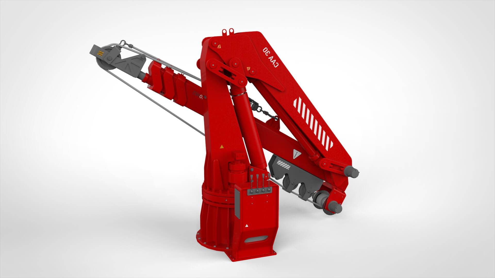 4-Ton Manipulator Crane With Articulated Boom 3D Model by Chtazi