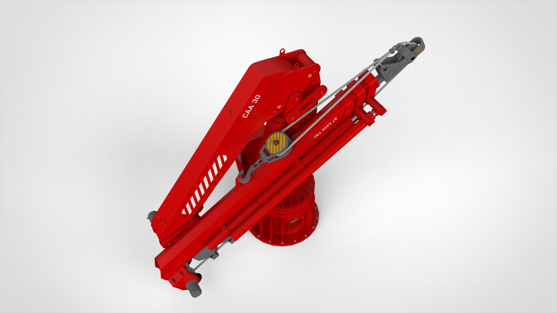 4-Ton Manipulator Crane With Articulated Boom 3D Model by Chtazi