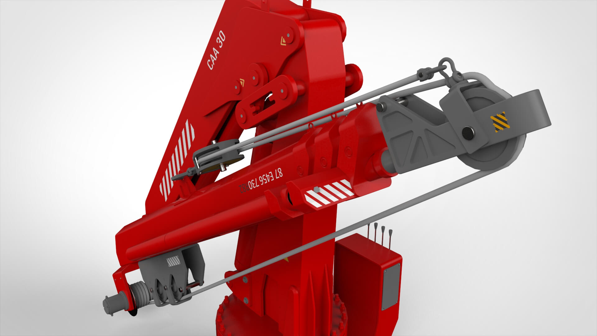 4-Ton Manipulator Crane With Articulated Boom 3D Model by Chtazi