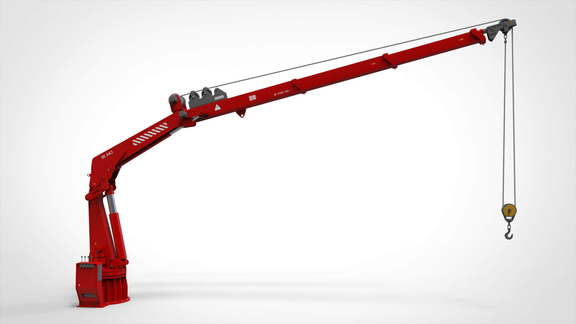4-Ton Manipulator Crane With Articulated Boom 3D Model by Chtazi