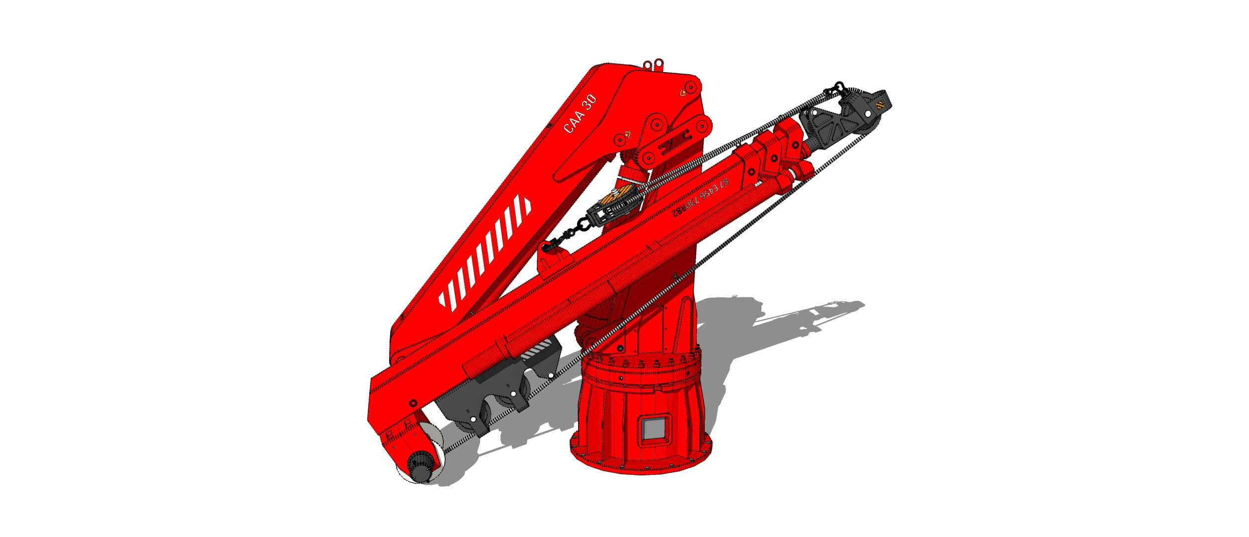 4-Ton Manipulator Crane With Articulated Boom 3D Model by Chtazi