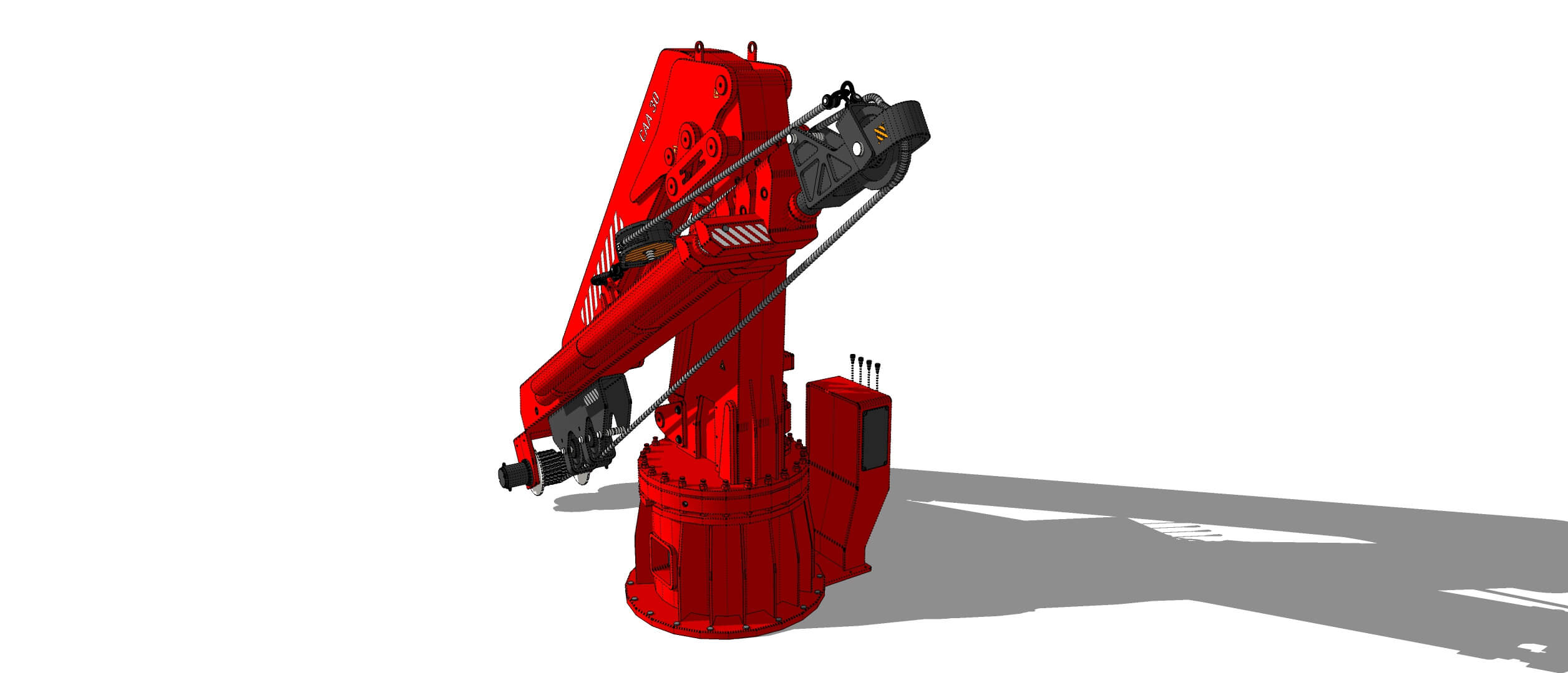 4-Ton Manipulator Crane With Articulated Boom 3D Model by Chtazi