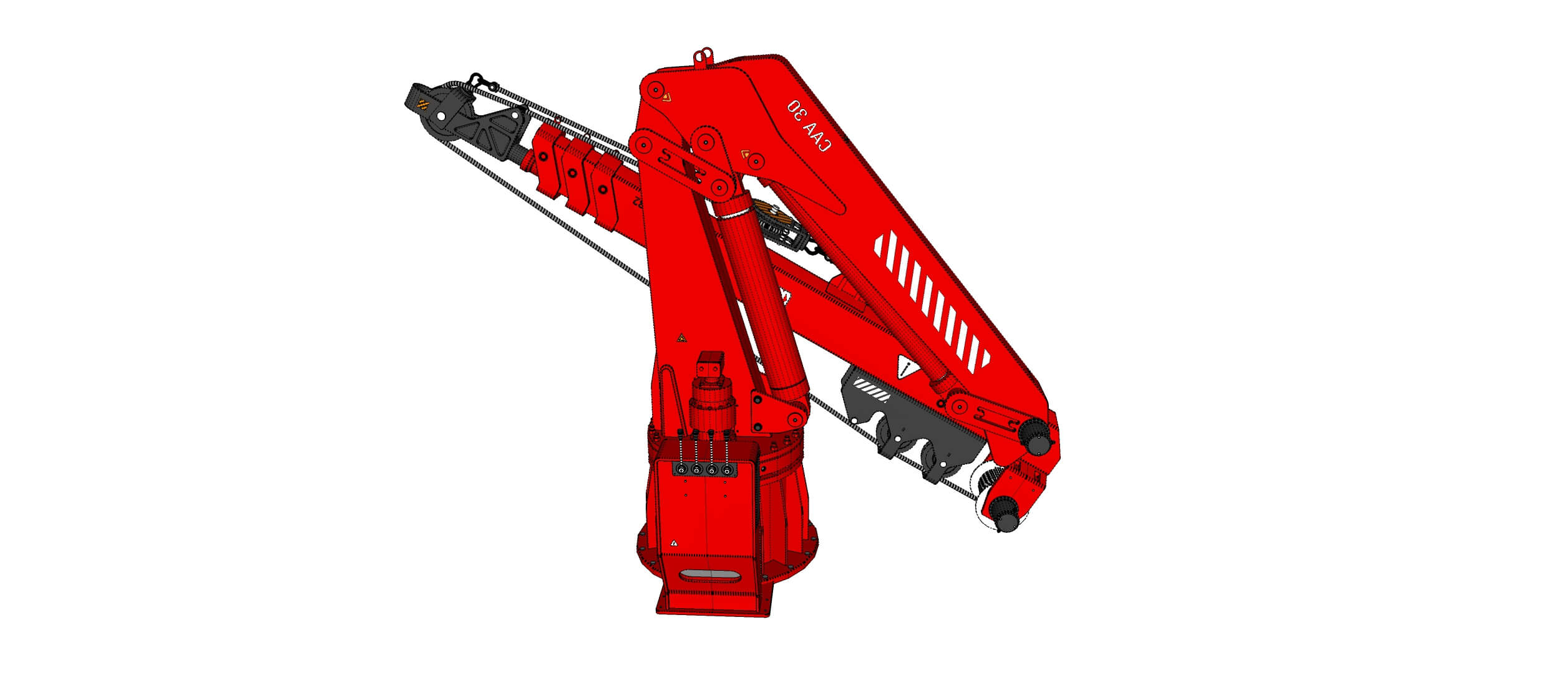 4-Ton Manipulator Crane With Articulated Boom 3D Model by Chtazi