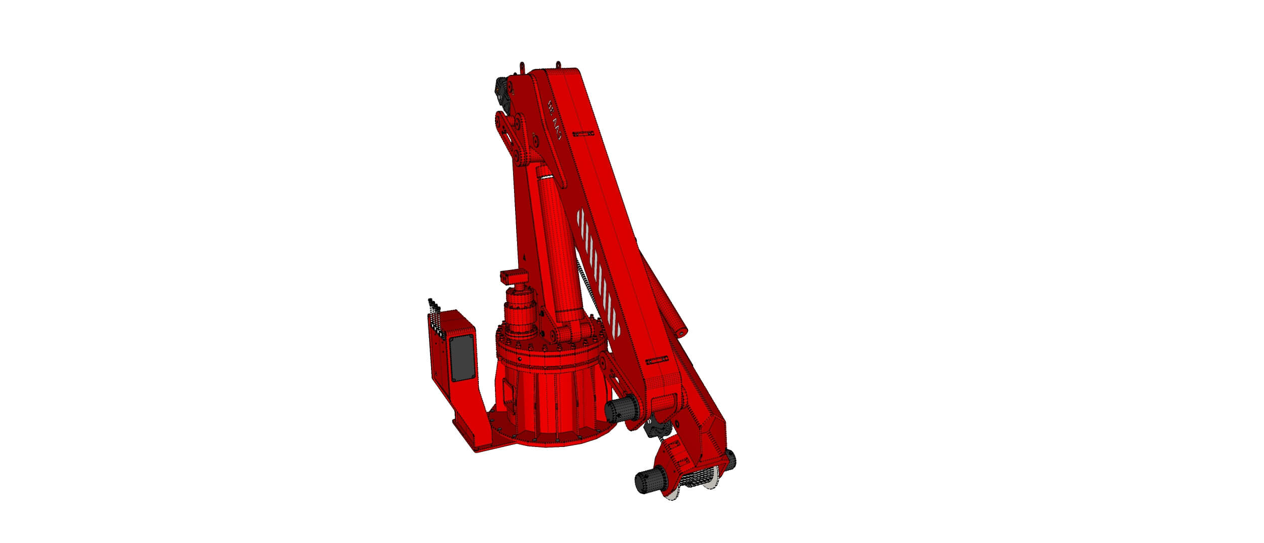 4-Ton Manipulator Crane With Articulated Boom 3D Model by Chtazi